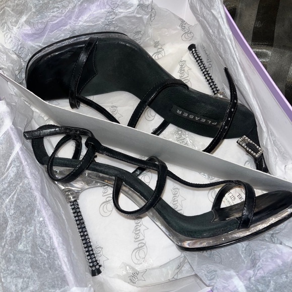 Pleaser | Shoes | Pleaser Monroe42 Crystal Studded Stiletto Heels ...